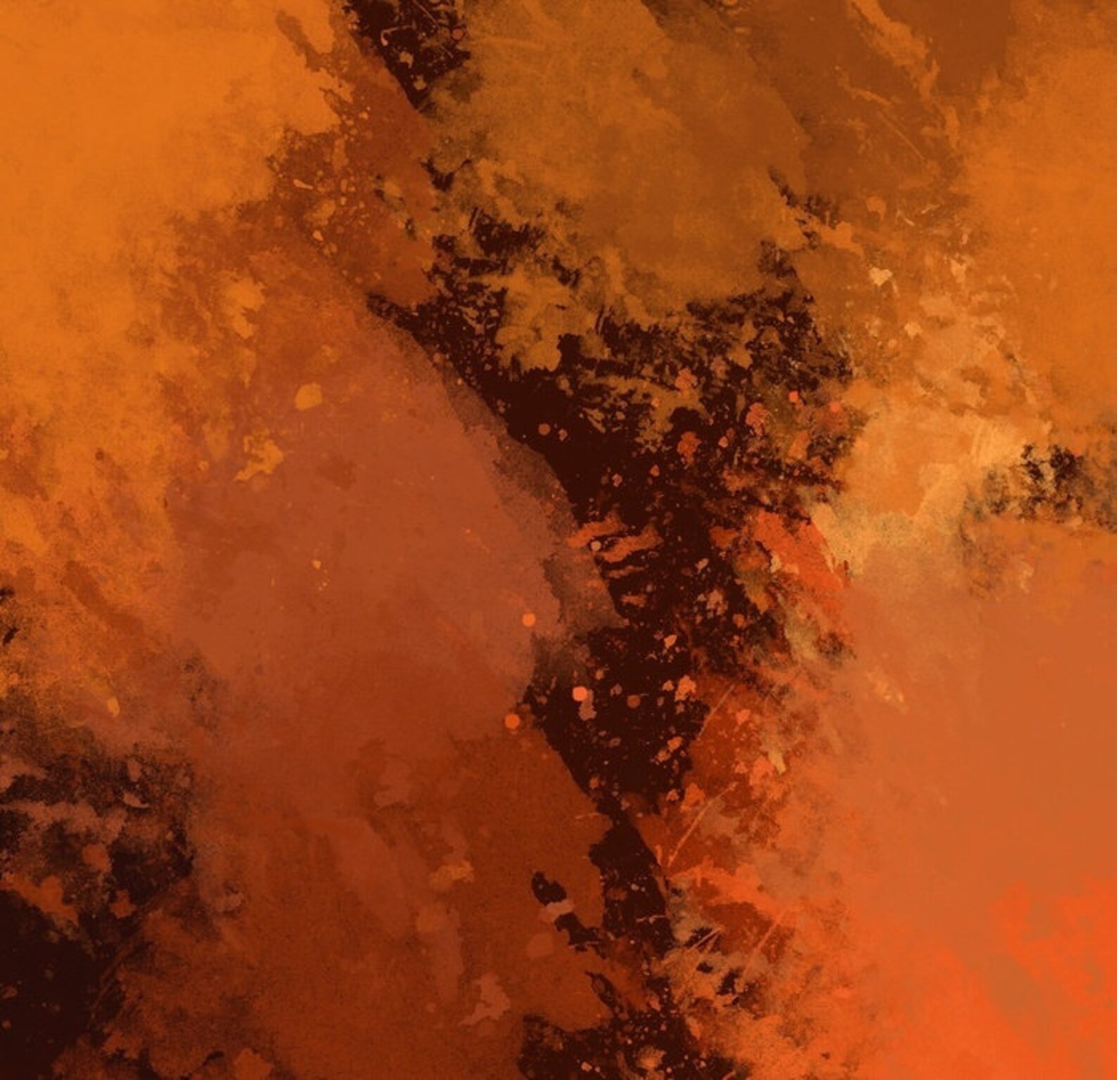 Rust Colored Painting Area Rugs Burnt Orange Rug Rust Orange - Etsy