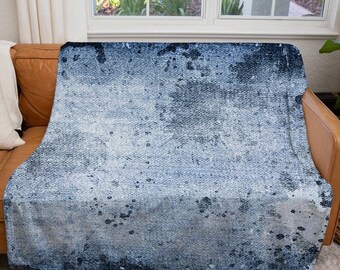 Blue Fleece Blanket - Etsy