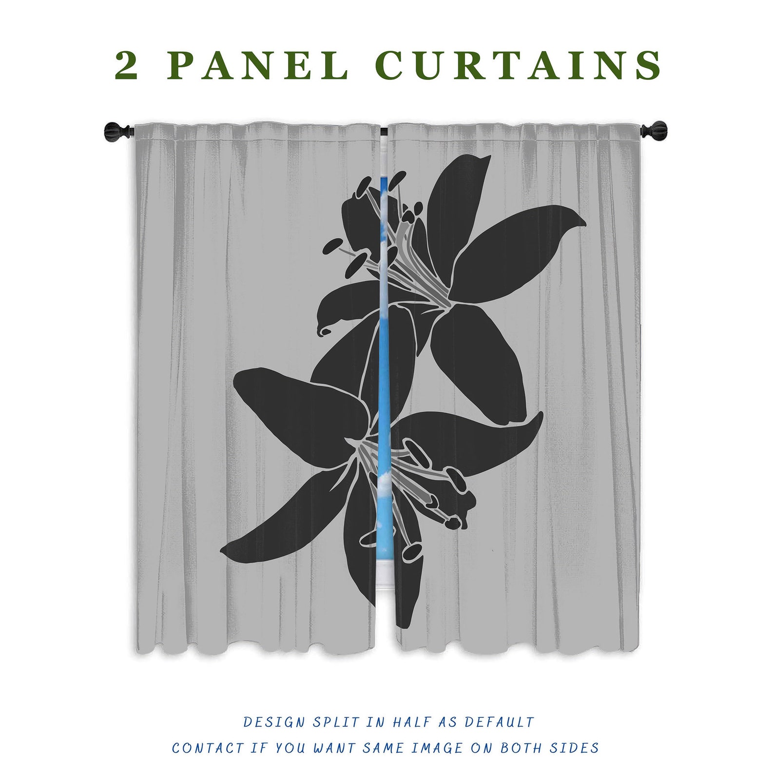 Running Horses Window Curtain, Animal Curtains, Western Curtain Panel ...