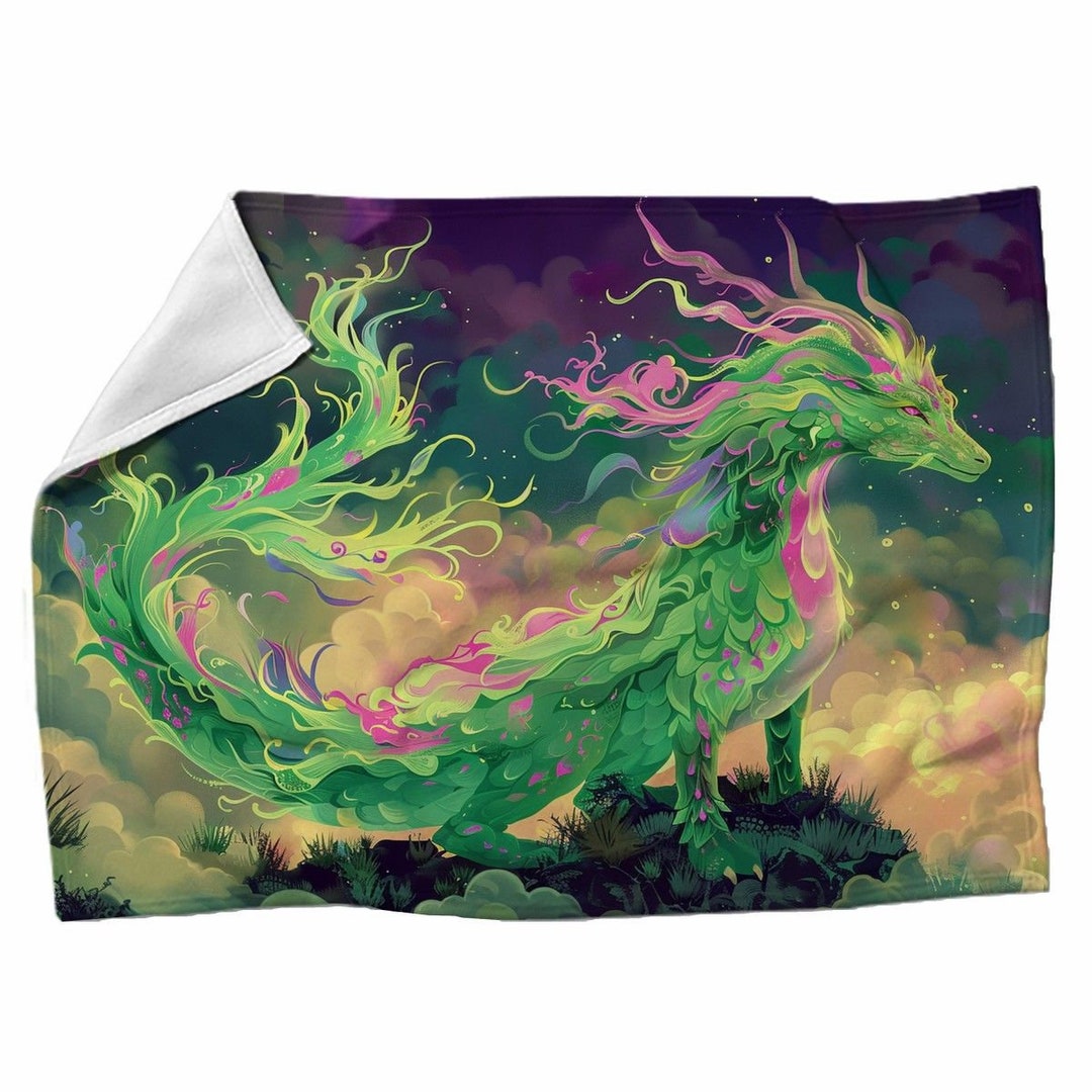 Dragon Blanket, Mythology Blankets, Majestic Sherpa Blanket ...