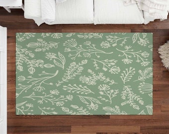 Sage and Gray Rug - Etsy