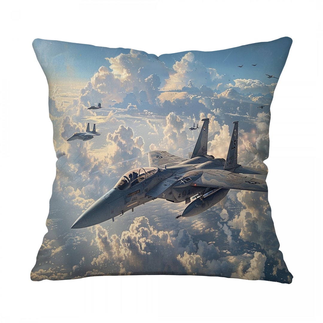 Fighter Jets Pillow, Military Pillow Cover, Aerial Maneuvers Throw ...