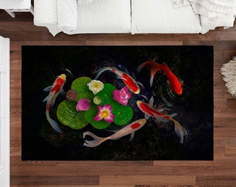 Koi Pond Rug - Etsy