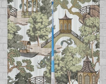 Green Vintage Curtains - Etsy