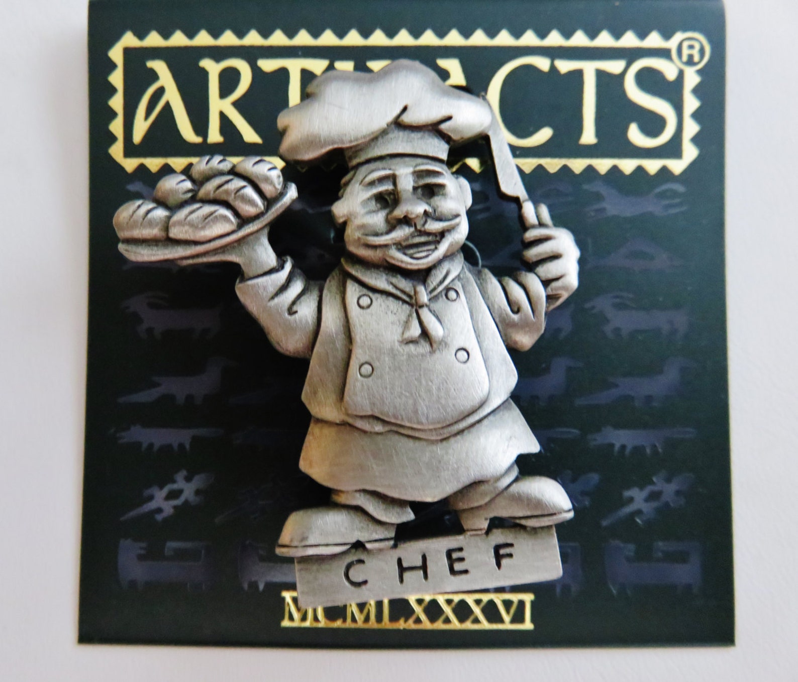 JJ Jonette Chef Ready to Serve up A Great Meal Brooch Pin - Etsy