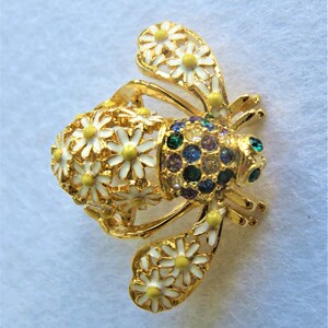Rare Joan Rivers Daisy Bee Brooch Pin - Etsy