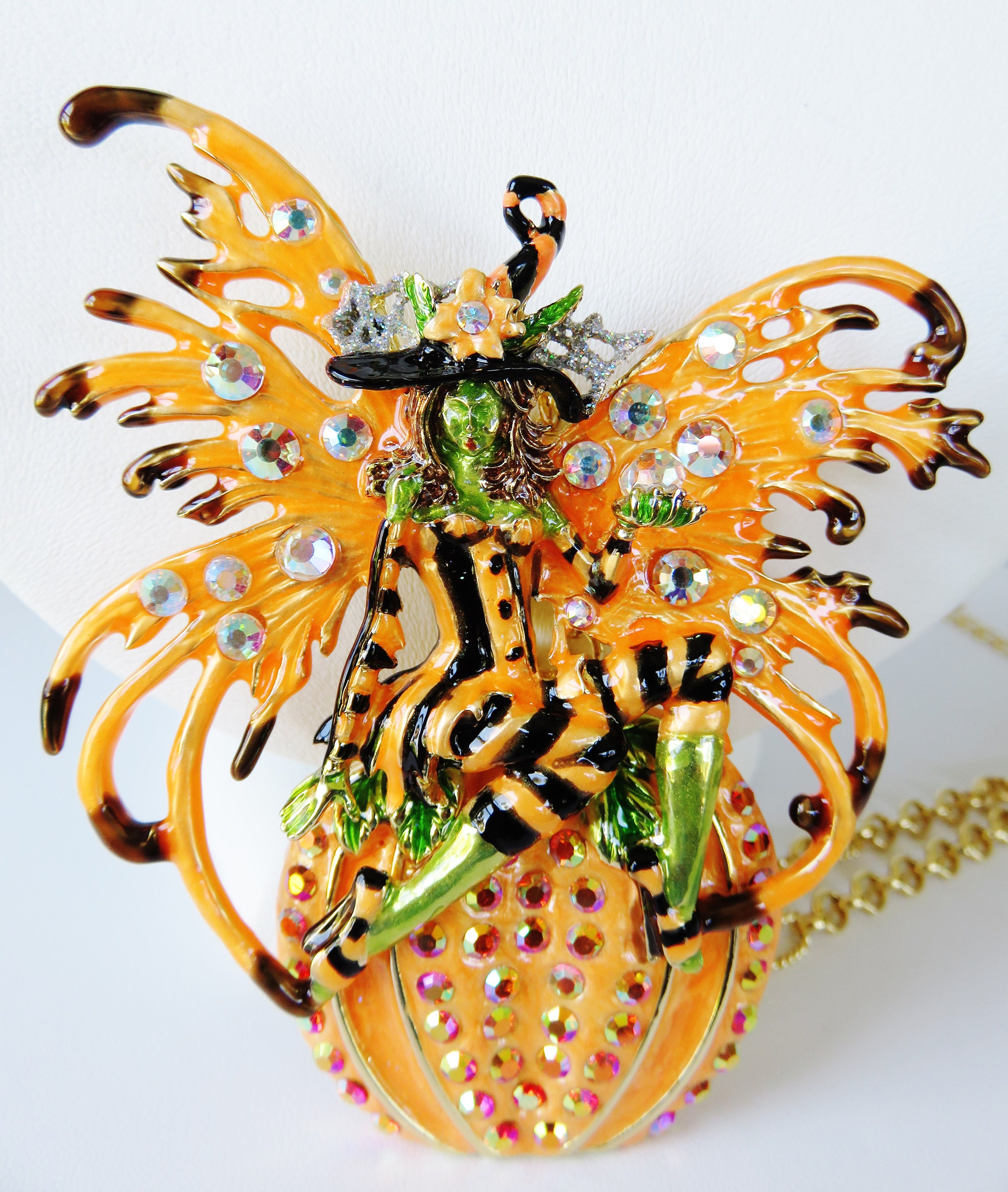 Kirks Folly Gold Tone Circe Fairy Magic Pumpkin Brooch/ | Etsy