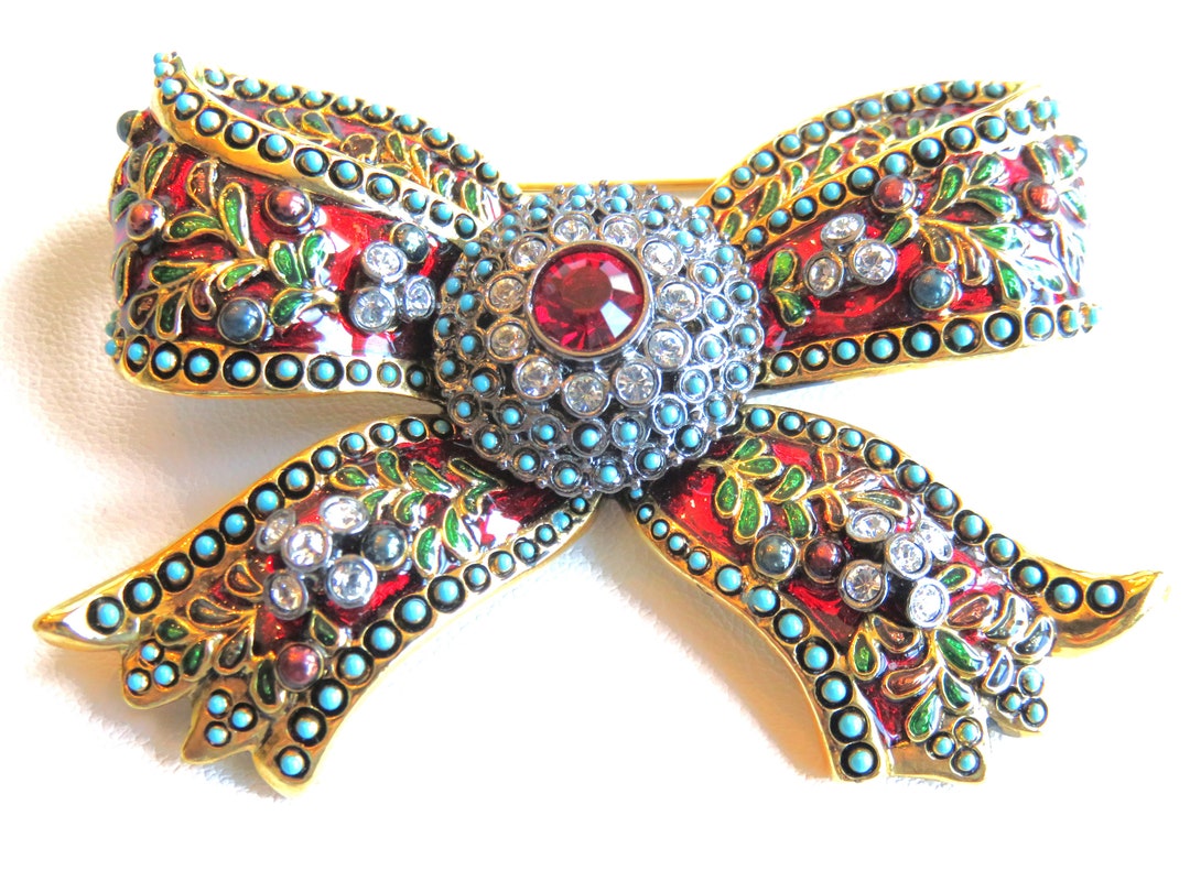 Extravagant Joan Rivers Joan Rivers Bow Brooch - Etsy