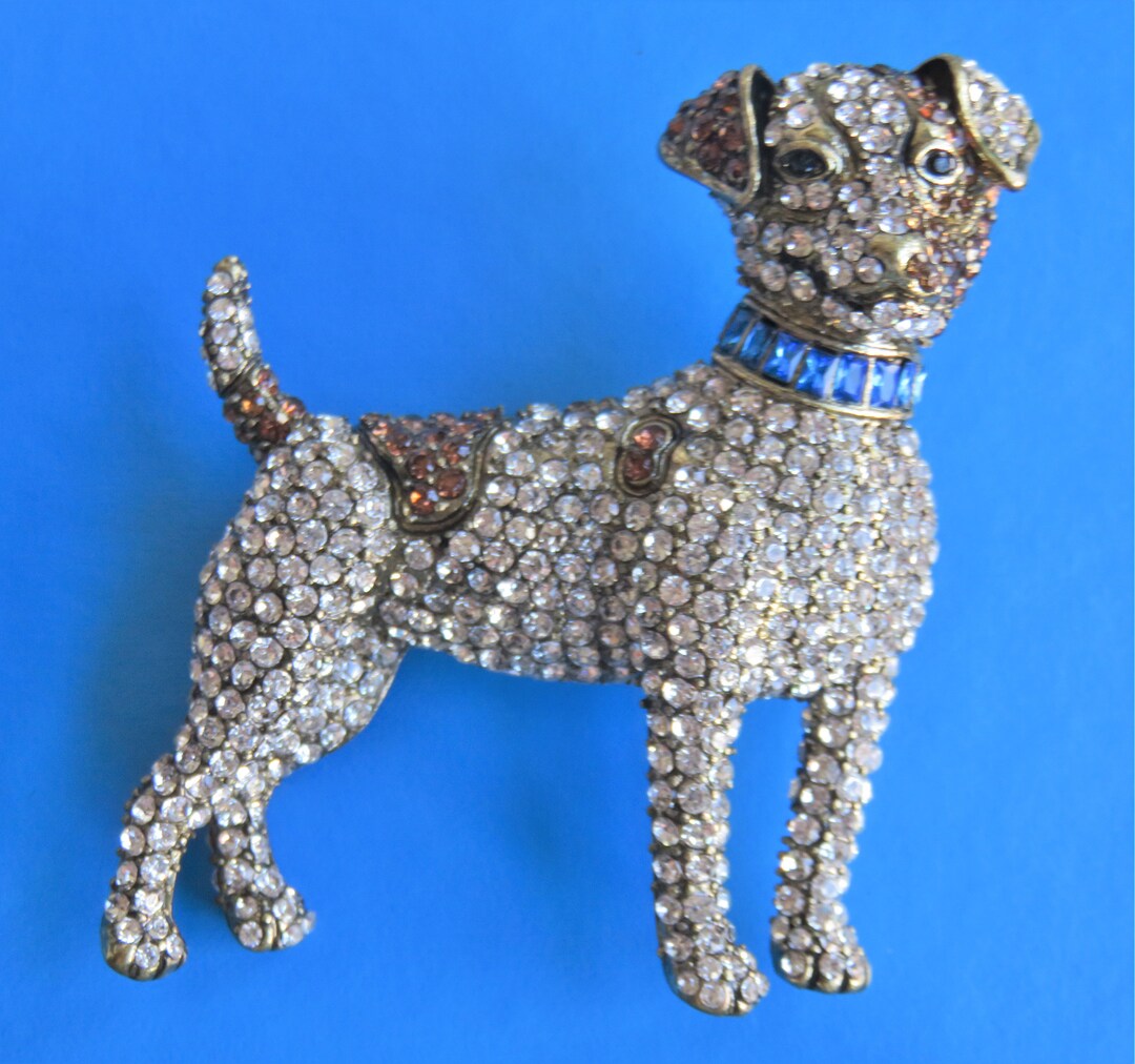 Heidi Daus Jack Russell Terrier Brooch/ New Never Worn - Etsy