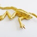 Large Goldtone JJ Jonette Climbing Frog Brooch Pin - Etsy