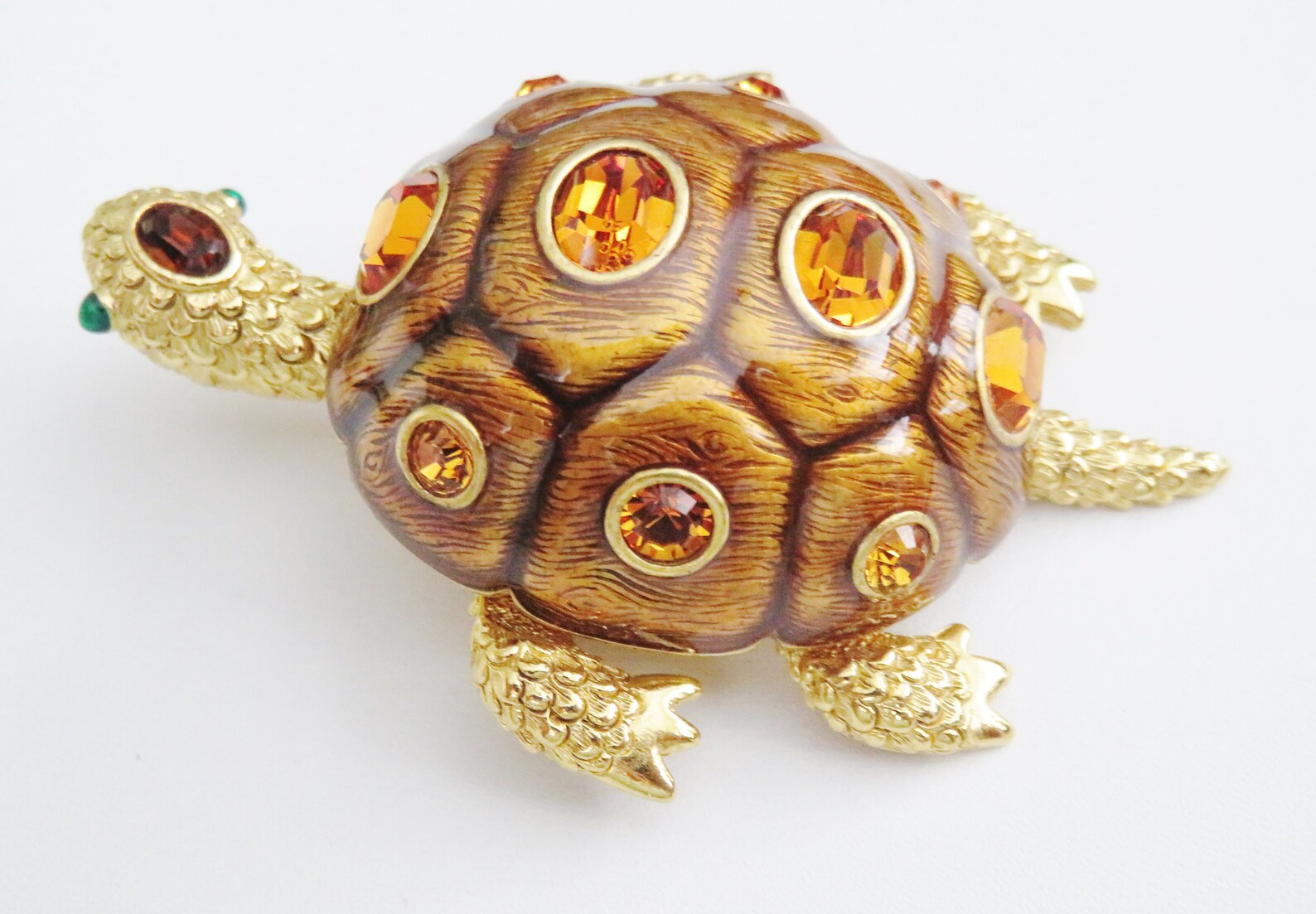 Very Rare Joan Rivers Turtle Brooch Pin - Etsy