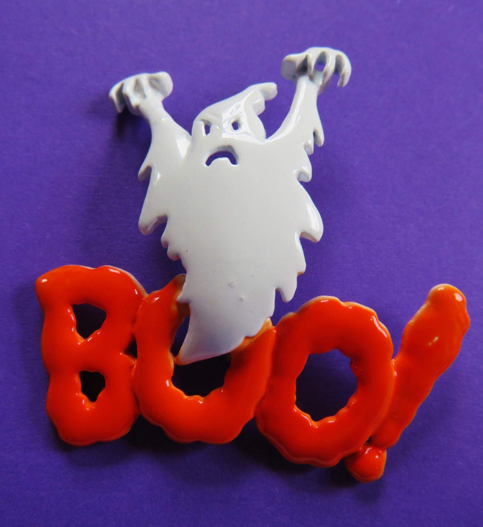 JJ Jonette Halloween BOO Ghost Brooch Pin - Etsy