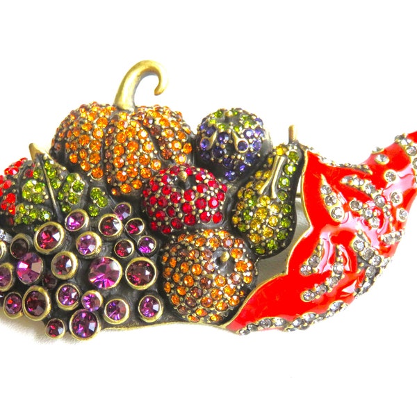 Cornucopia Brooch - Etsy