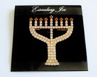 Menorah Pin - Etsy