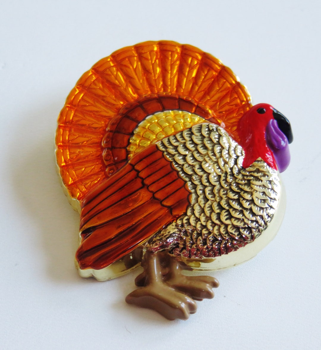 Vintage Turkey Brooch/pendant Combo by Best - Etsy
