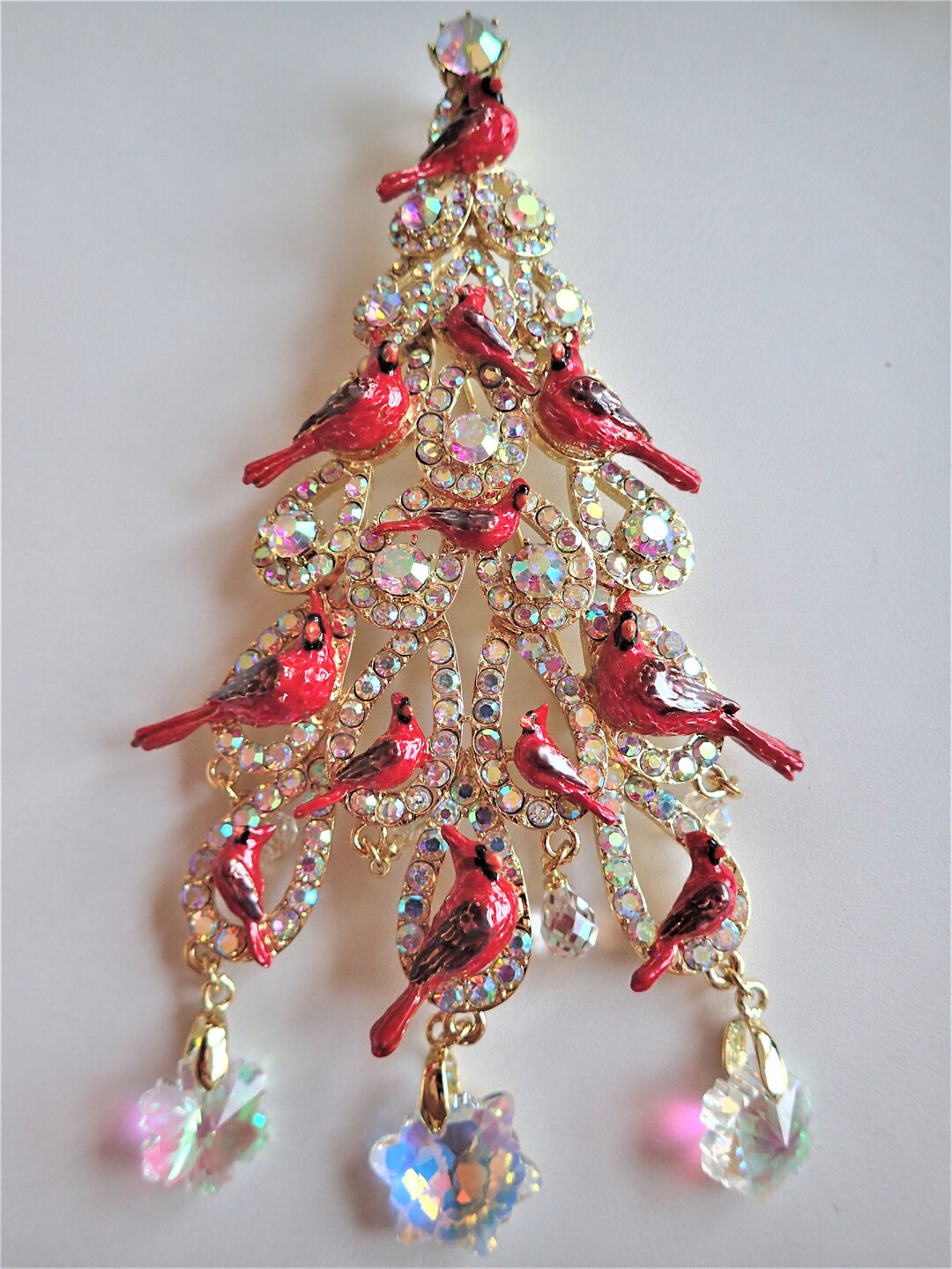Very Rare Vintage Shimmering Large Kirks Folly Radiant Christmas Tree ...