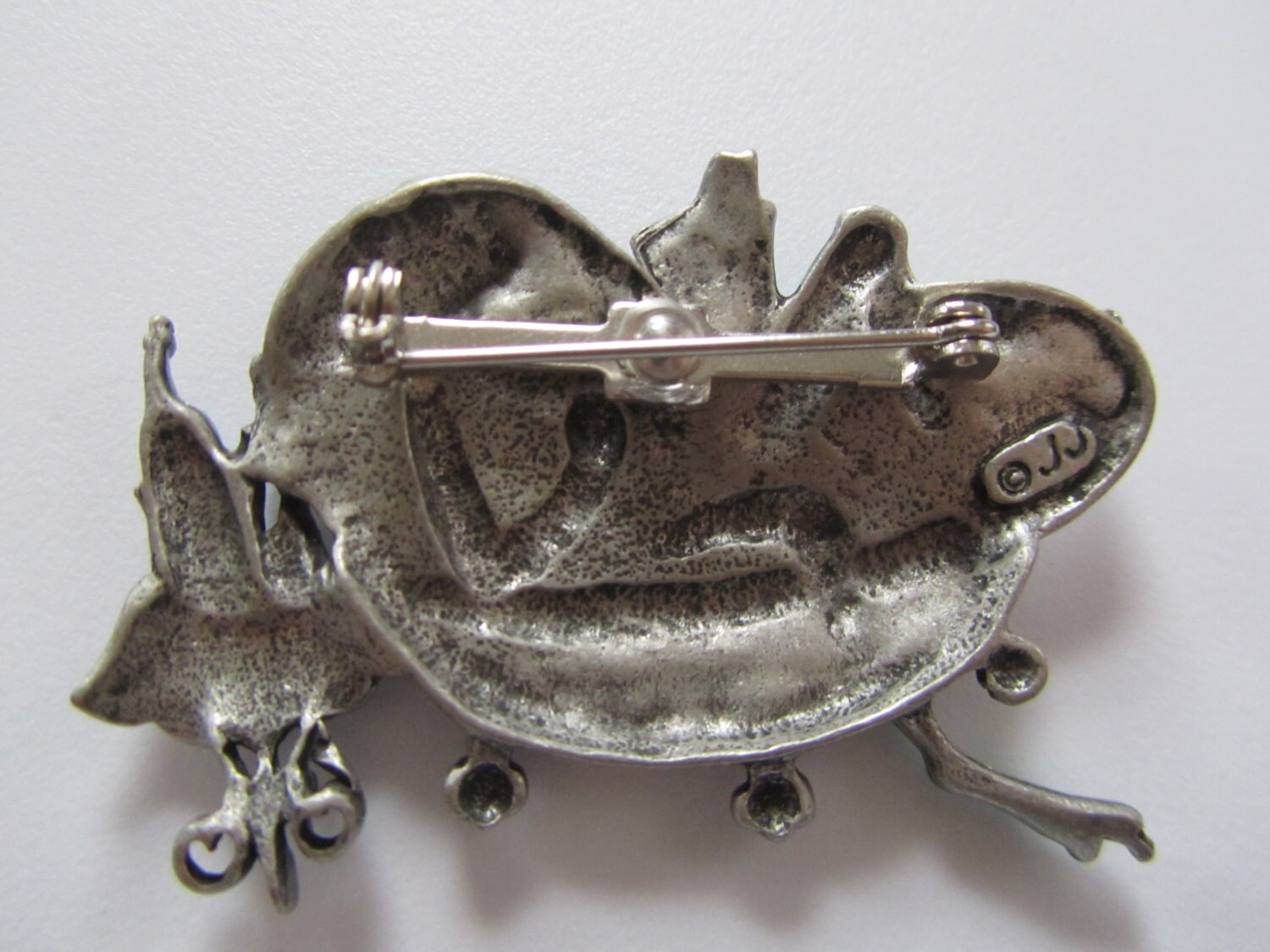JJ Jonette Frog Relaxing in Bathtub Brooch Pin - Etsy