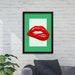 Printable Red Lips Wall Art, Retro Pop Art, Large Digital Print - Etsy