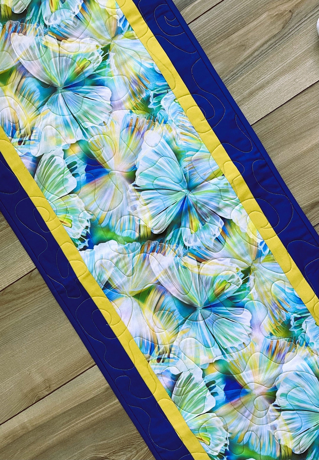 Quilted Table Runner Handmade Table Decor Contemporary Table - Etsy