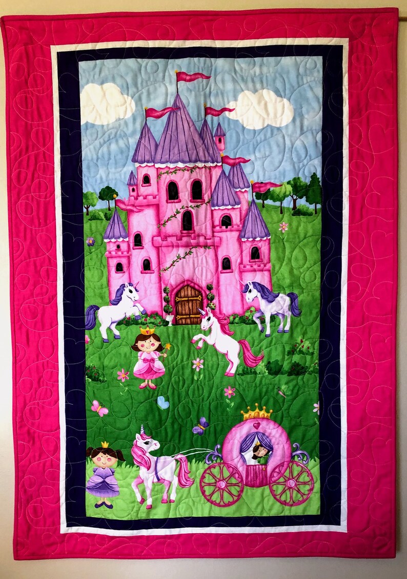 PINK PRINCESS QUILT Baby Quilt Handmade Quilted Baby | Etsy