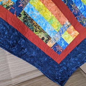 QUILTED THROW, Large Throw, Contemporary Quilt, Handmade Quilt, Home ...