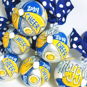 Custom Cheer Ornament Gift for Girls Cheer Team Gift Personalized Cheer ...