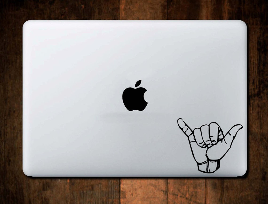 Hang Loose Decal Shaka Decal Laptop Decal Macbook Decal | Etsy