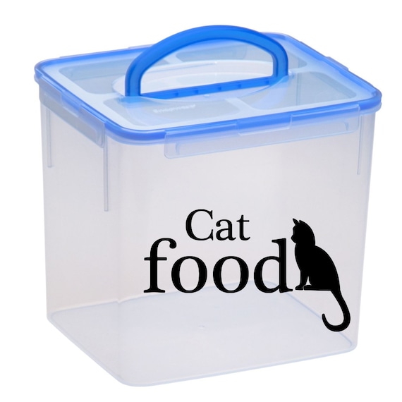 Cat Food Decal Cat Food Label Cat Food Sticker Vinyl Label - Etsy