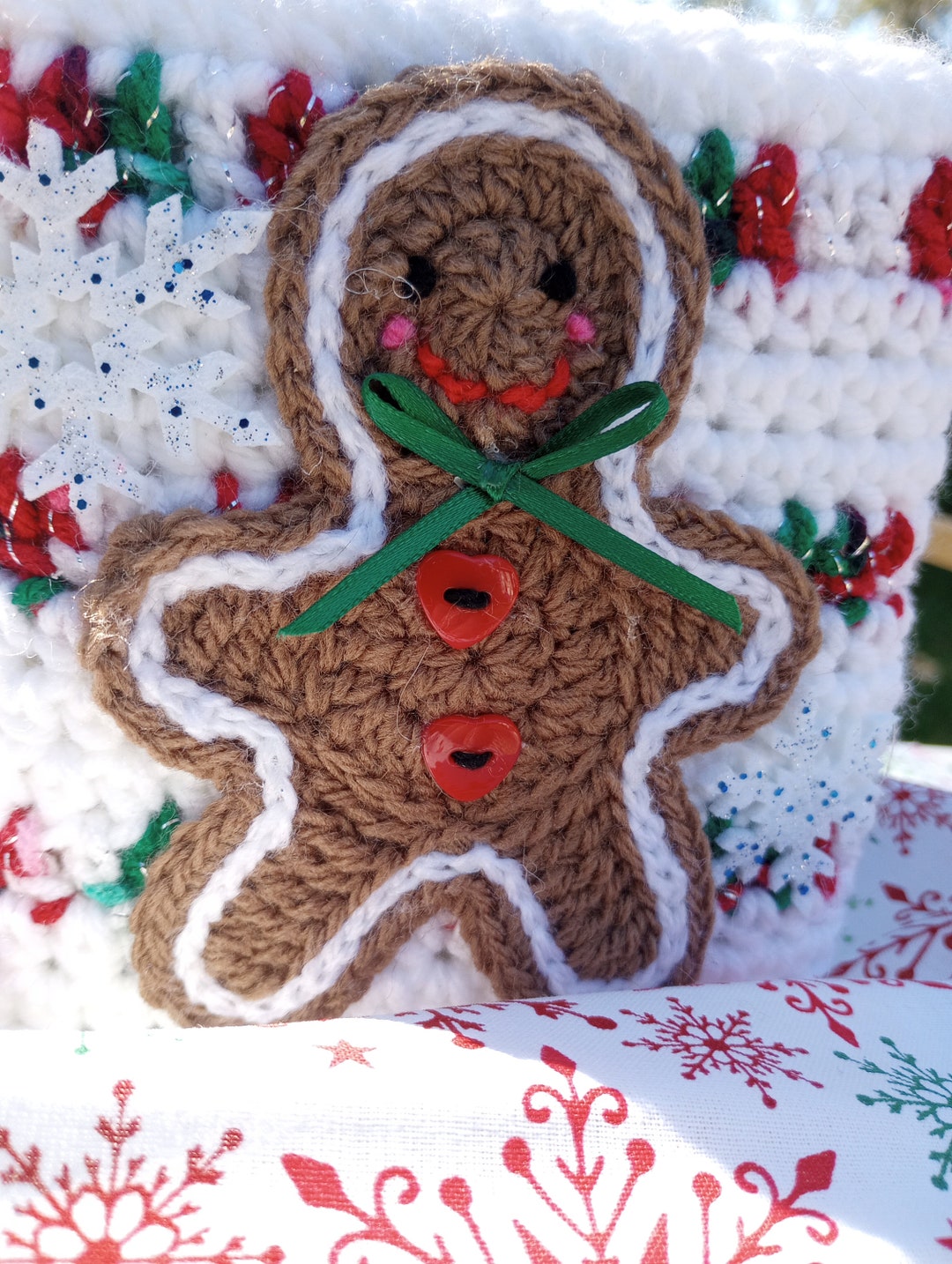 Gingerbread Man Tissue Box Cover - Etsy
