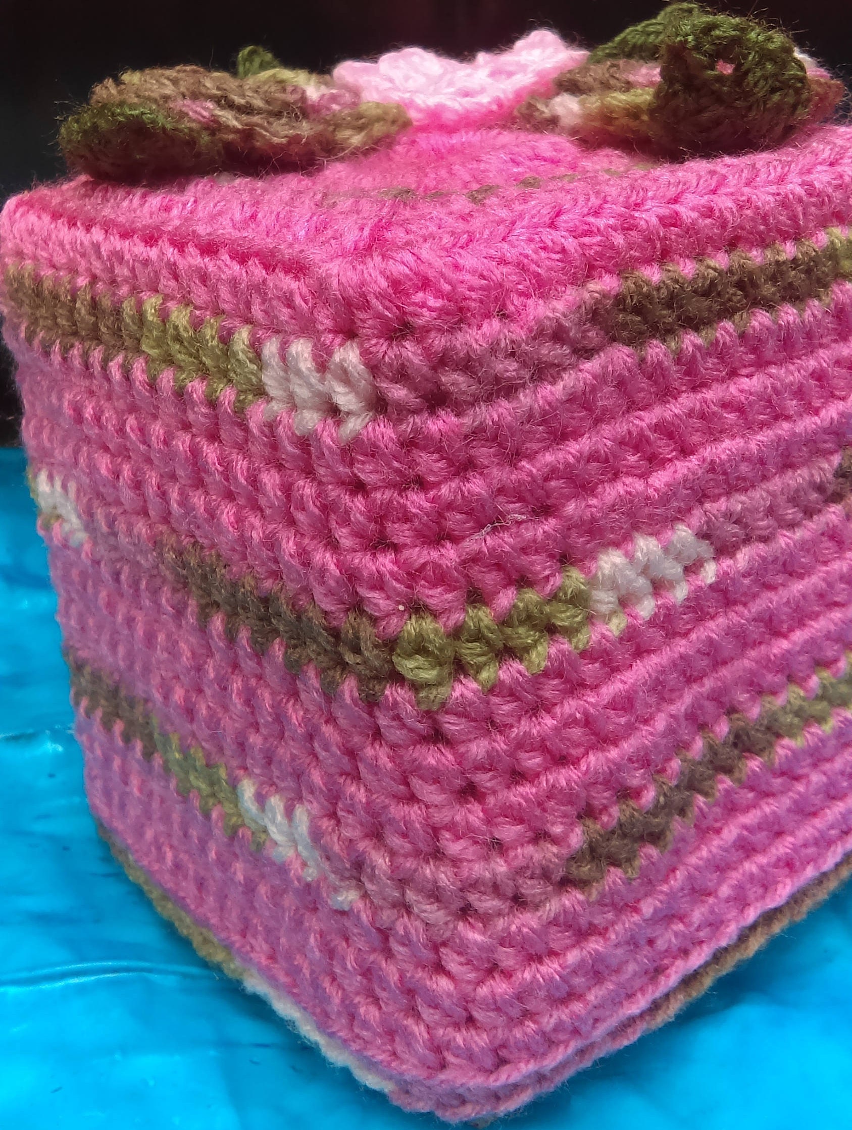 Rose Tissue Box Cover Crochet - Etsy