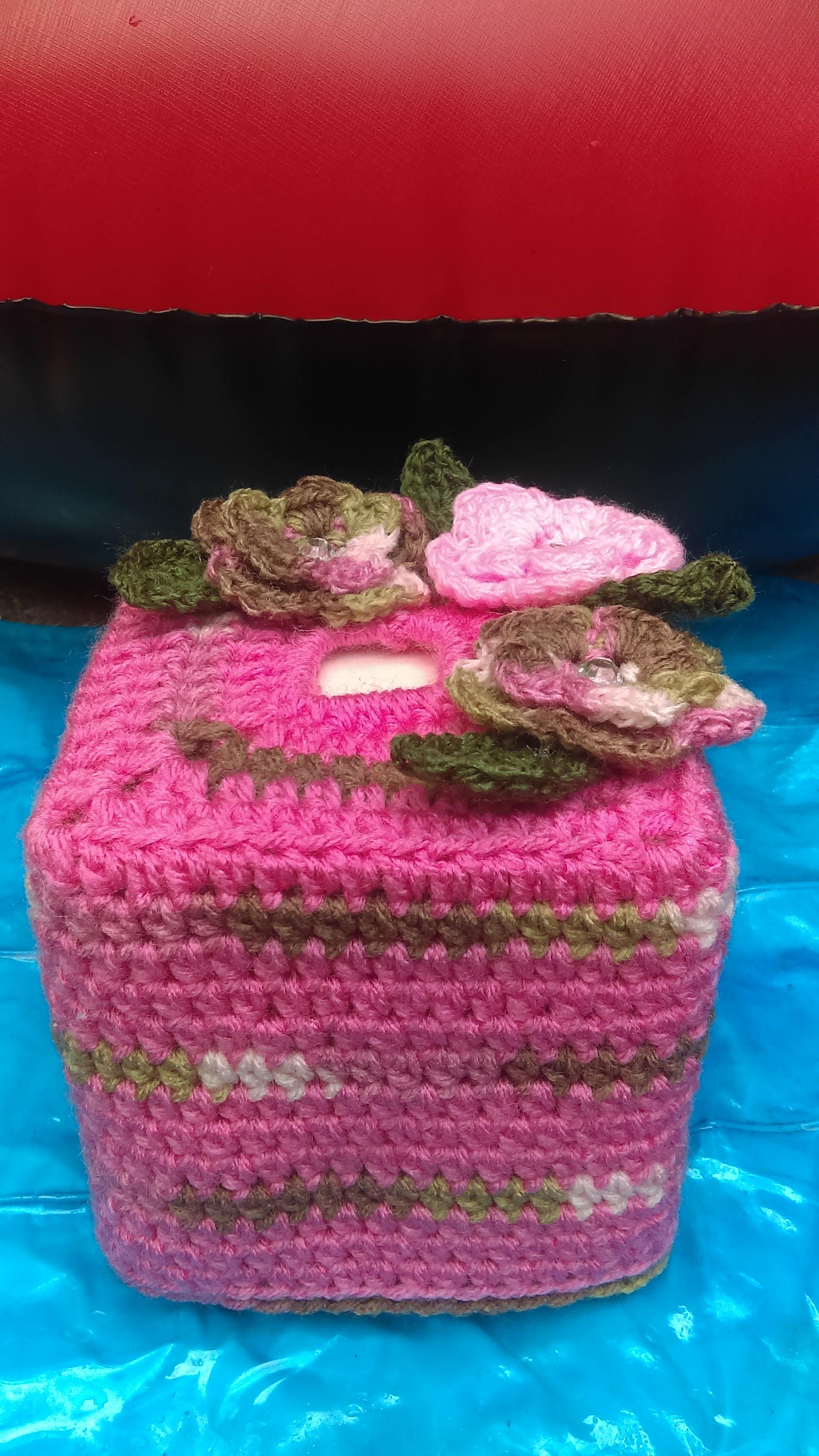 Rose Tissue Box Cover Crochet - Etsy