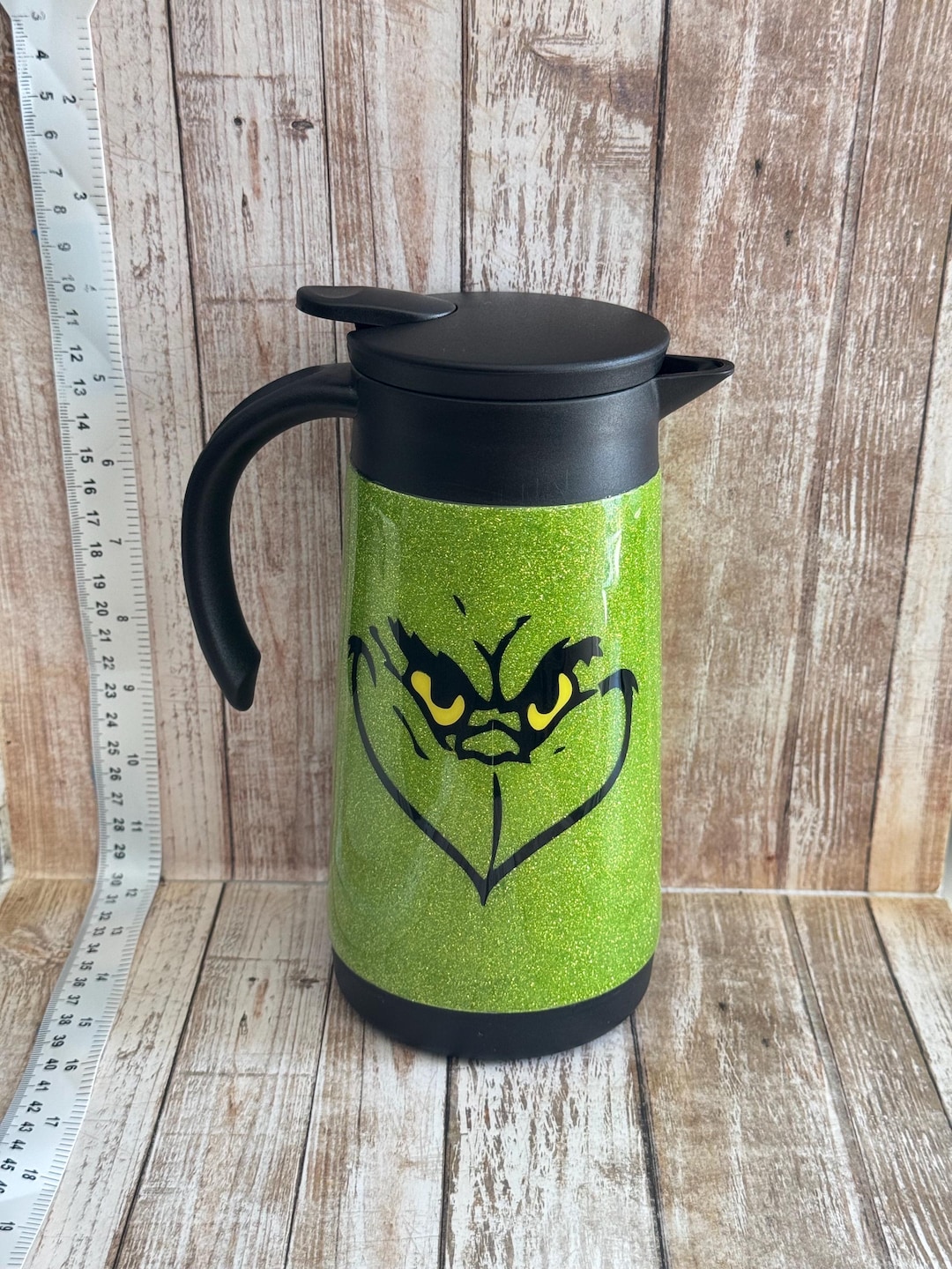 Coffee Pot, Christmas Coffee Pot , Grinch Inspired Coffee Pot. - Etsy