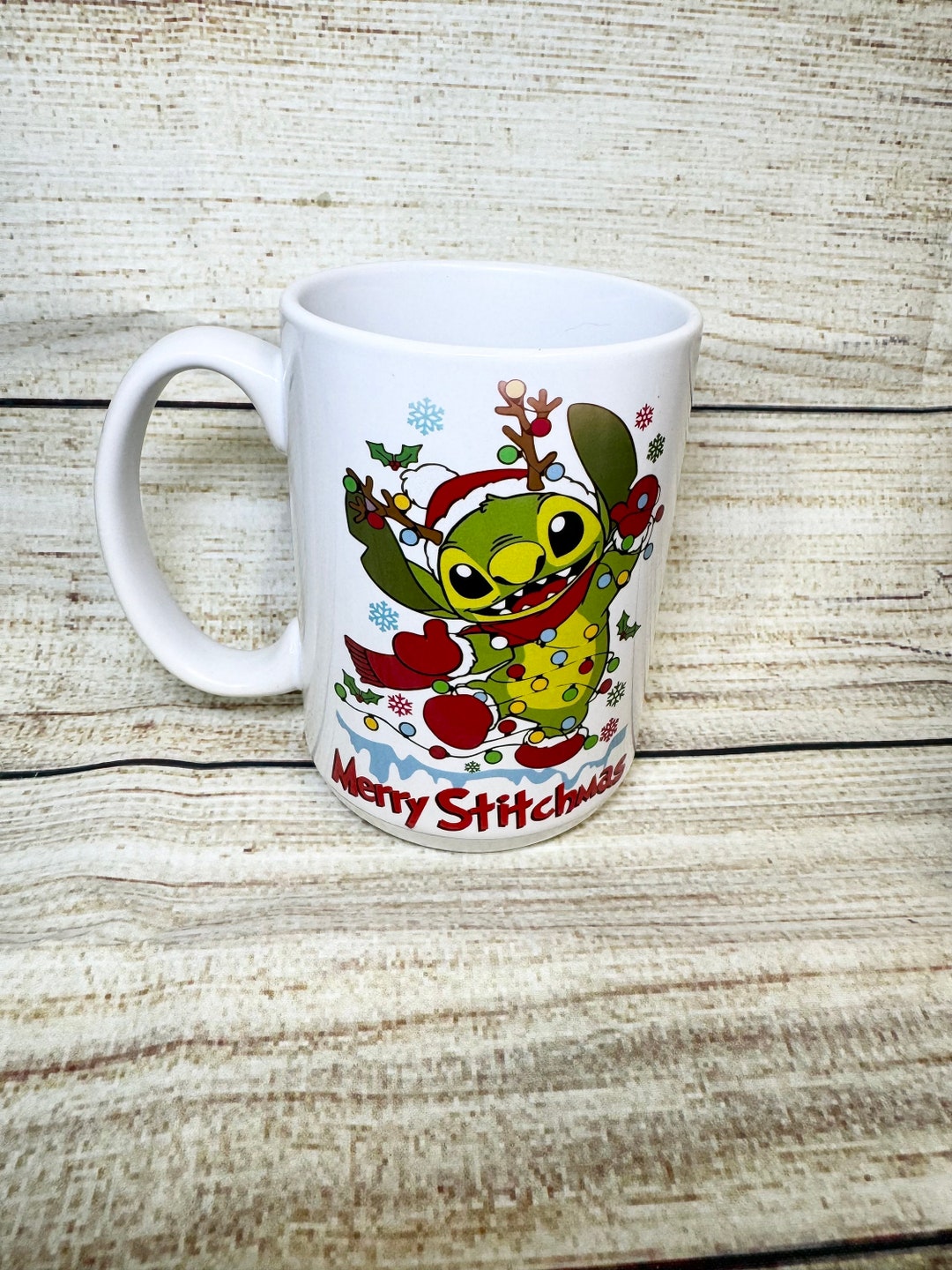 Personalized Stitch Mug, Stitch Grinchy Coffee Cup, Stitch Coffee Mug ...