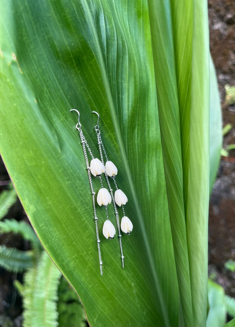 Pikake Rain Drop Earrings - Etsy