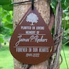 Memorial Tree Dedication Plaque Gift for Planting Trees in Memory of a ...