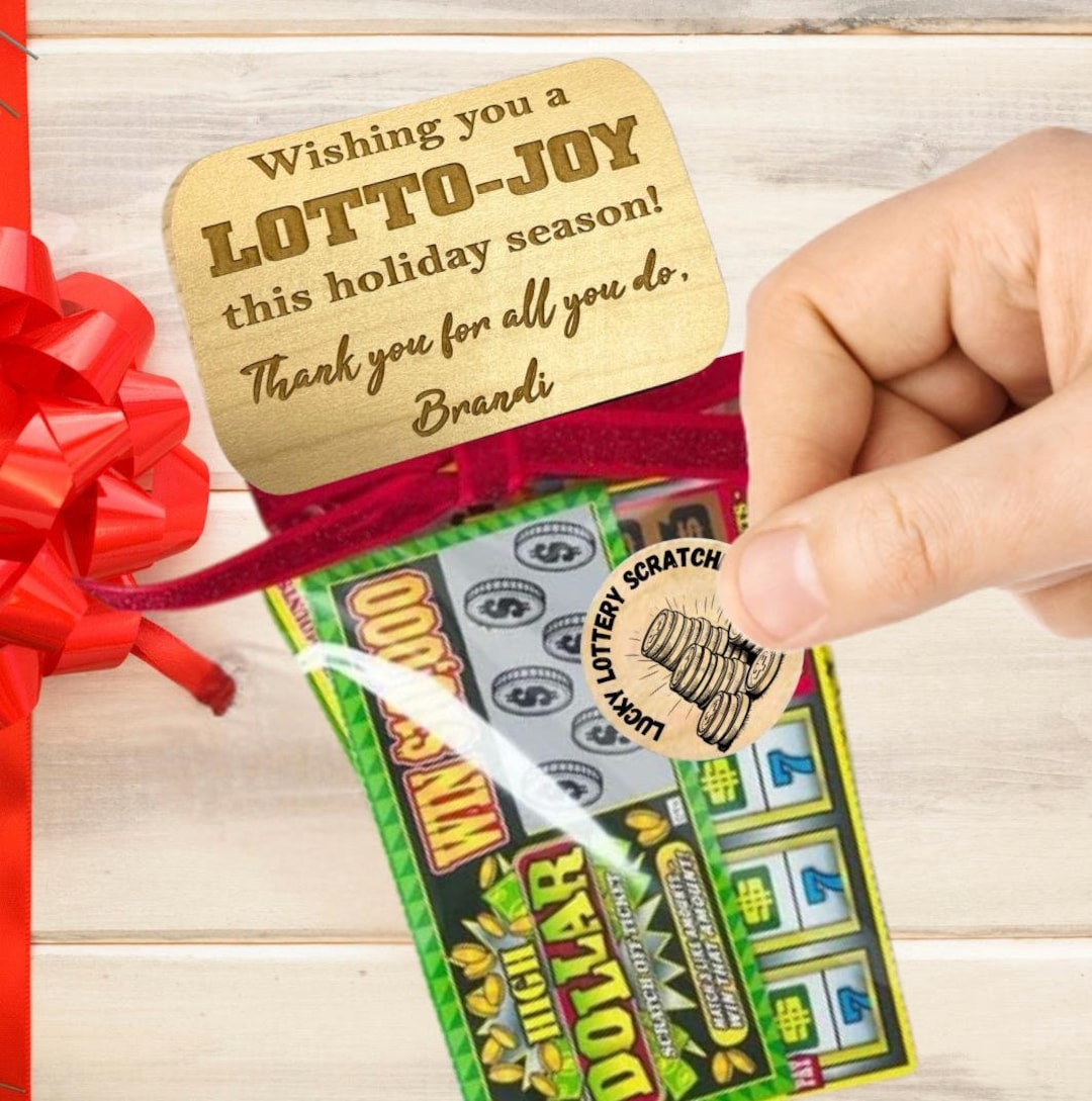 Staff Christmas Gifts Set Lottery Ticket Scratcher With Coin Thank You ...