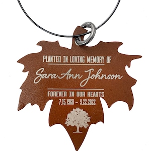 Memorial Tree Dedication Plaque Gift for Planting Trees in Memory of a ...