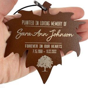 Memorial Tree Dedication Plaque Gift for Husband Personalized - Etsy