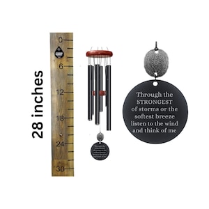 Memorial Personalized Wind Chimes Gift in Sympathy for Women or Men ...