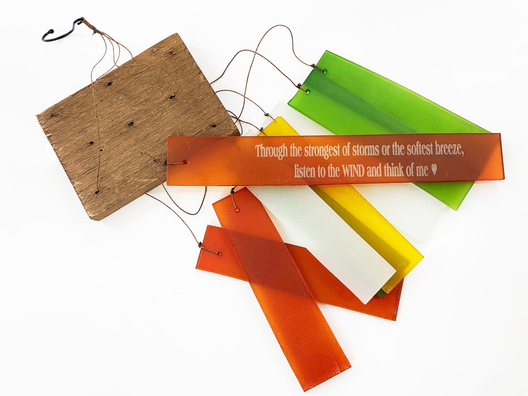 Memorial Gift Wind Chime Personalized Gift Wrapped After the Loss of a ...