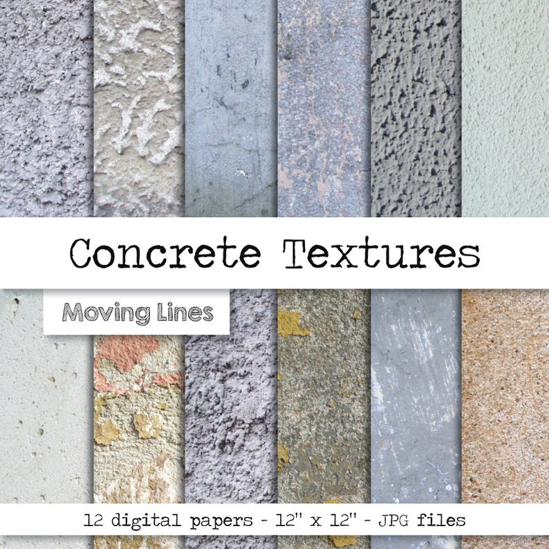 Concrete Texture Digital Paper Grunge Stone Distressed - Etsy