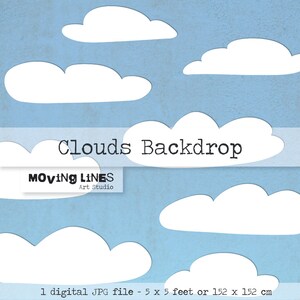 Clouds Photo Shoot Prop Sky Background Baby Photography | Etsy