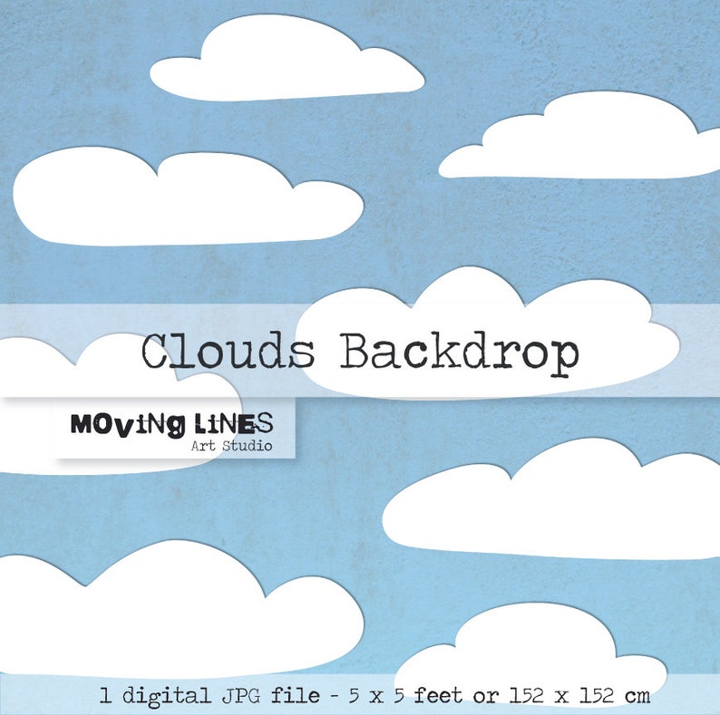 Clouds Photo Shoot Prop Sky Background Baby Photography | Etsy