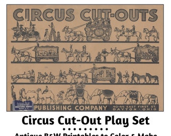 Circus Cut Out - Etsy