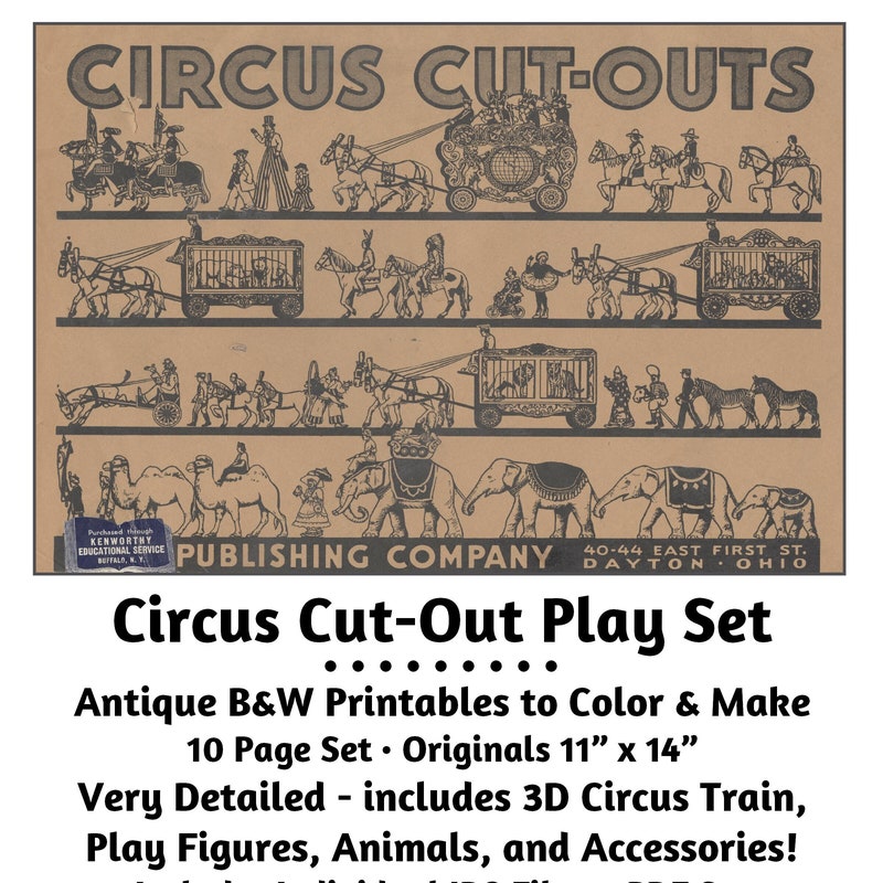 Circus Cut Out - Etsy