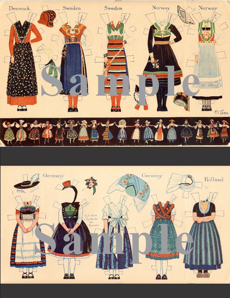 Vintage Paper Dolls_peasant Costumes of Europe_rachel Taft Dixon_pdf ...