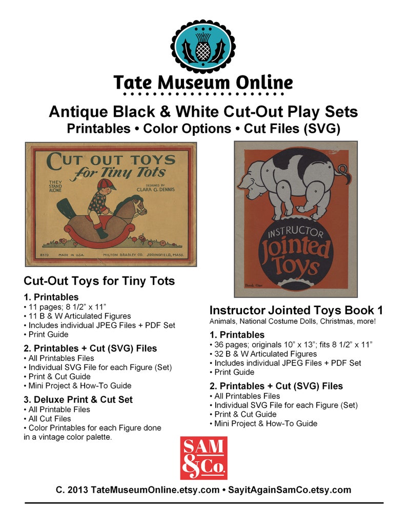 Vintage Paper Toys_colonial Family Cut Out Set_williamsburg_easy to ...