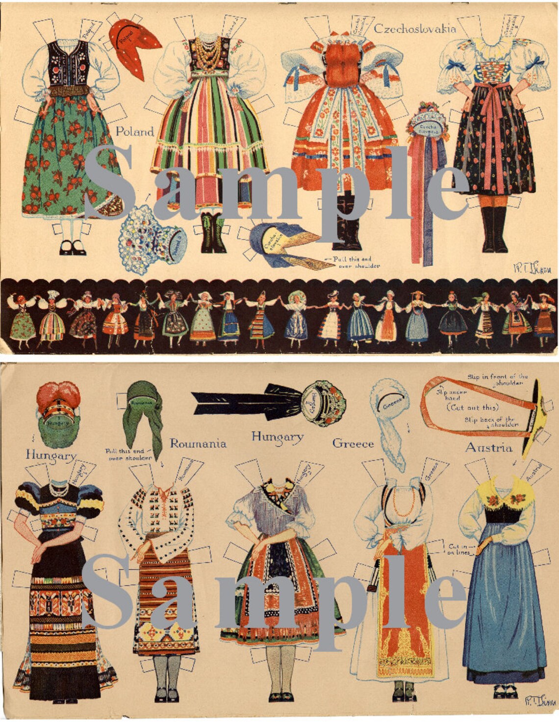 Vintage Paper Dolls_peasant Costumes of Europe_rachel Taft Dixon_pdf ...