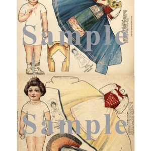 Paper Doll Vintage Dolls of the Nations Paper Dolls Folk Costume Dolls ...