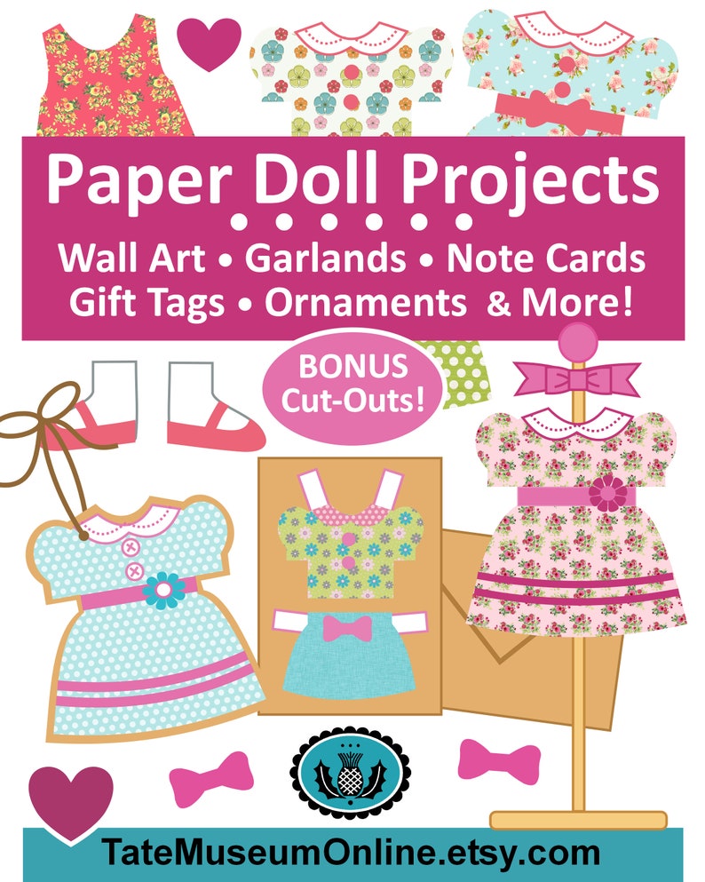 Paper Doll Projects & Pattern Guide No. 1: Paper Crafts, Art Work, and ...